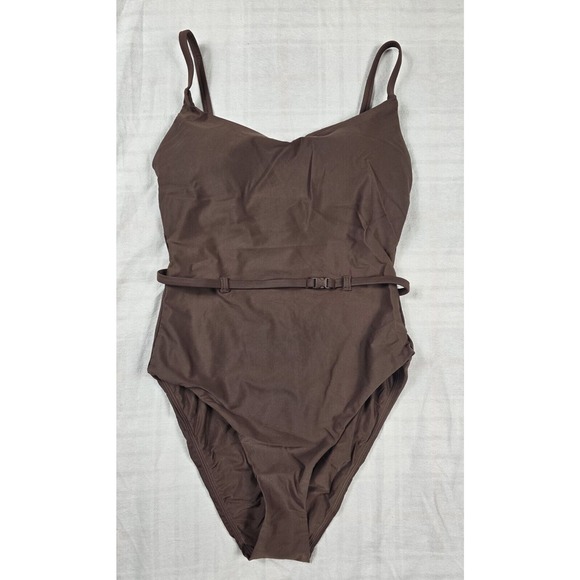 Riviera | Swim | Andie Swim The Riviera One Piece Espresso Brown Belted ...